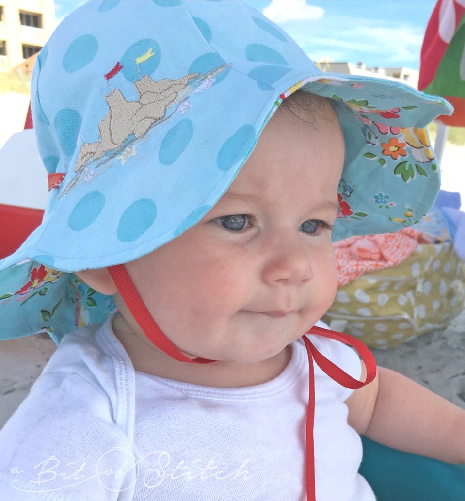 Tulip Petal Sun Hat Made Reversible - A Bit of Stitch
