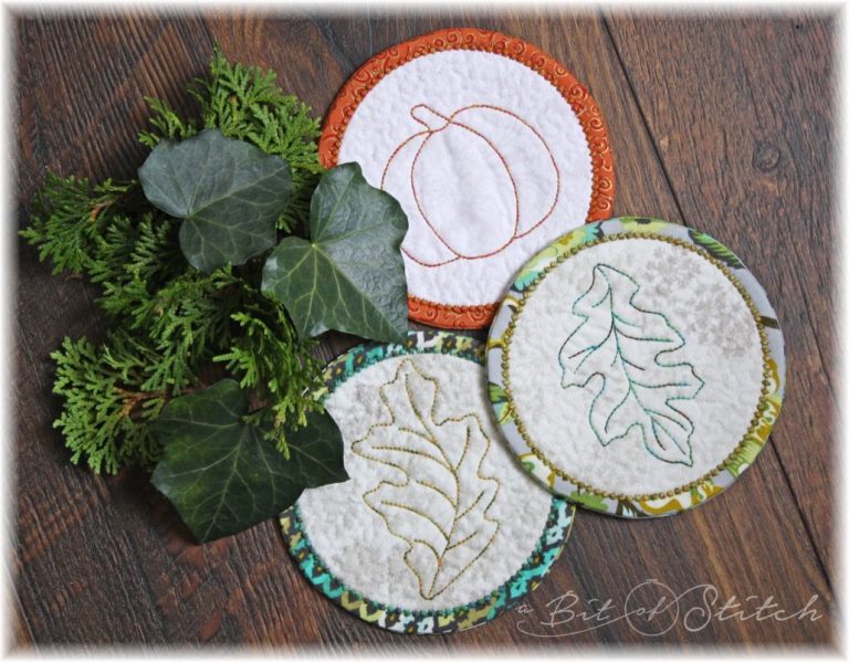 Coaster Charm Collection - A Bit of Stitch