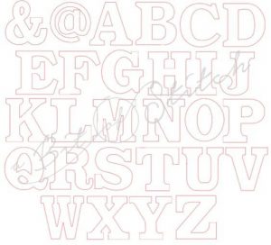 Alphablock Line Letters - A Bit of Stitch