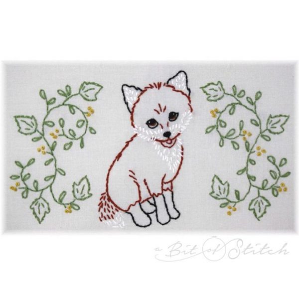 Baby Foxes Hand Embroidery Pattern - A Bit of Stitch