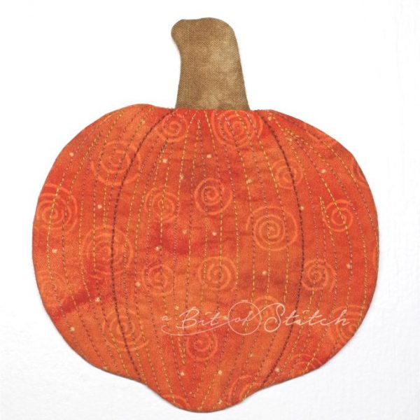 Pumpkin Tea Mat Tutorial - A Bit of Stitch