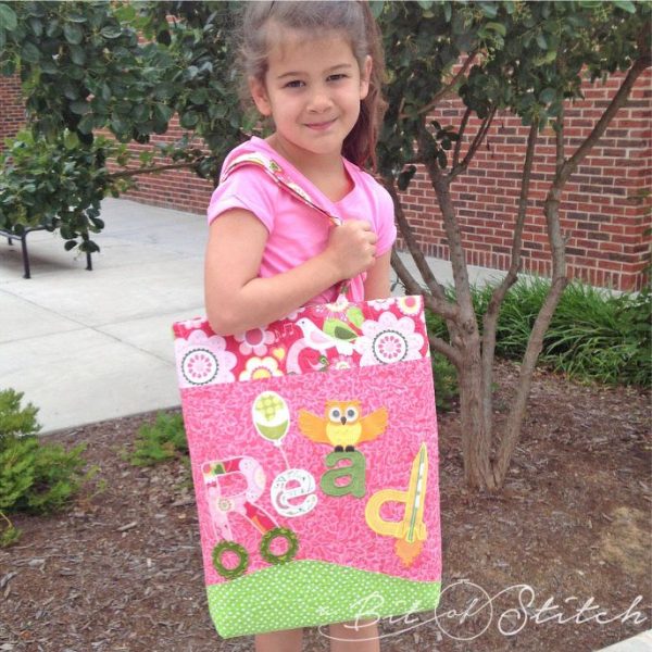 READ! A Bookbag Project - A Bit of Stitch