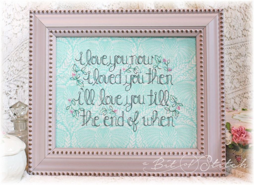 I Love You Poem - A Bit of Stitch