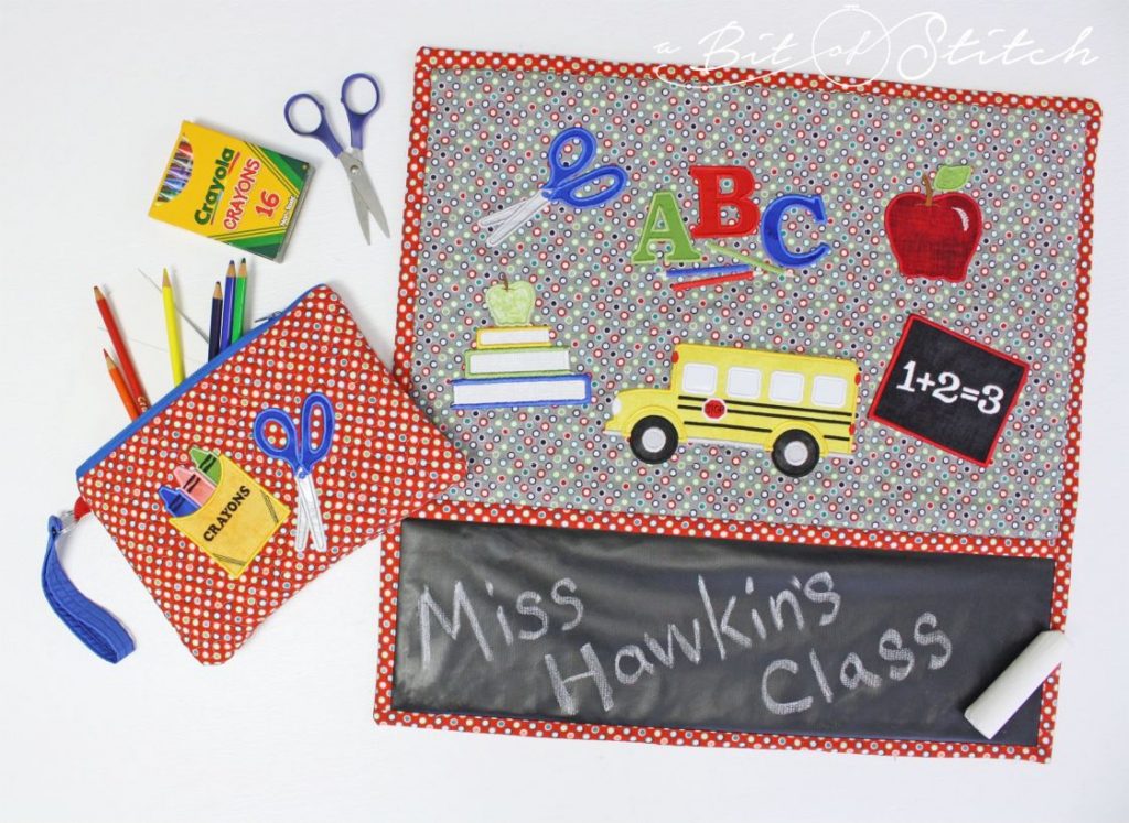 Back to School Appliques - A Bit of Stitch