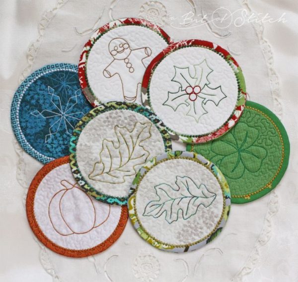 Coaster Charm Collection - A Bit of Stitch