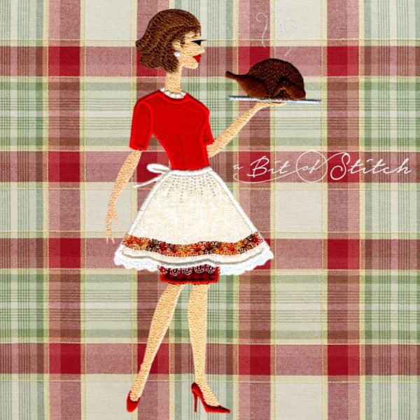 November Thanksgiving Girl - A Bit of Stitch