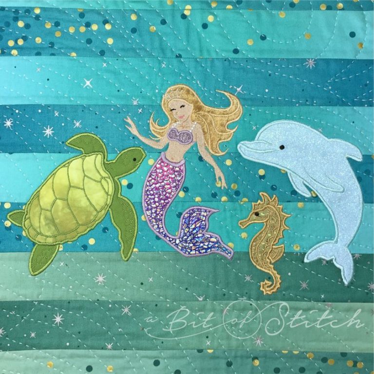 Mermaid Applique - A Bit of Stitch