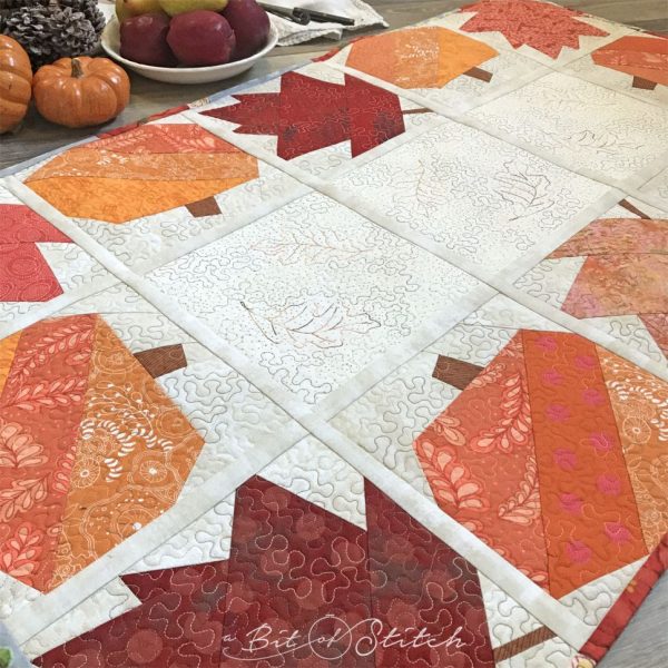 Pumpkin Quilt Block - A Bit of Stitch