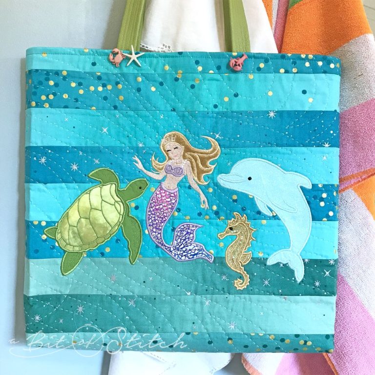 Mermaid Applique - A Bit of Stitch