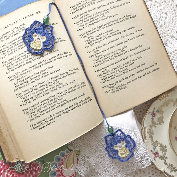 Pansy Bookmark Project - A Bit of Stitch