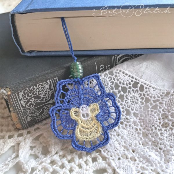 Pansy Bookmark Project - A Bit of Stitch