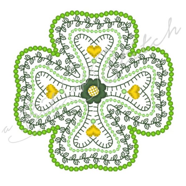 Lucky Clover Mandala - A Bit of Stitch