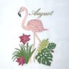 August Flamingo - A Bit of Stitch