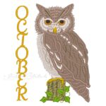 October Owl - A Bit of Stitch