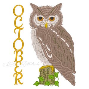 October Owl - A Bit of Stitch