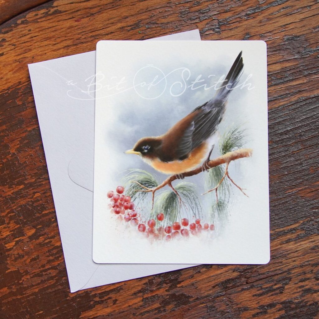 January Robin - A Bit of Stitch