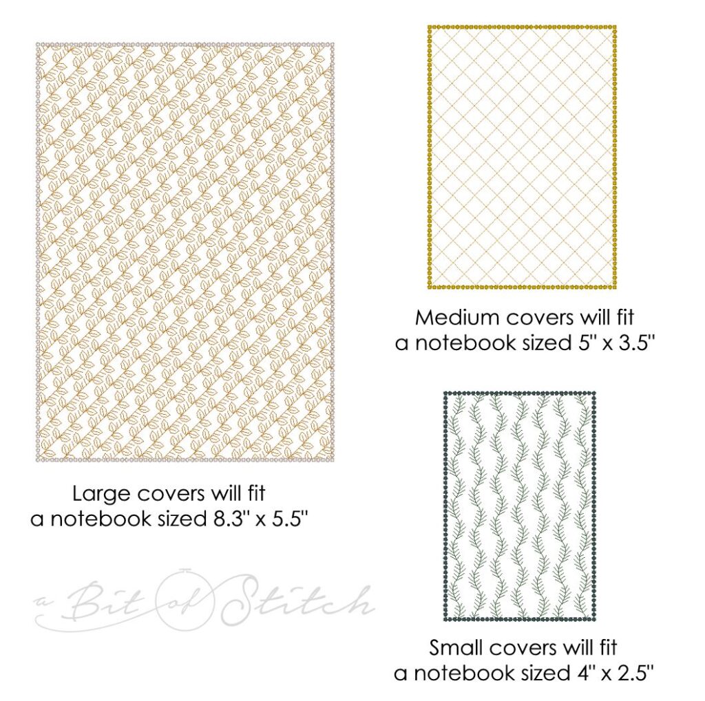 Notebook Covers - A Bit of Stitch
