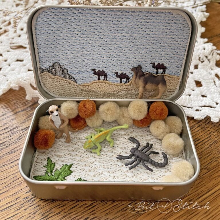 Desert Night Treasure Tin - A Bit of Stitch