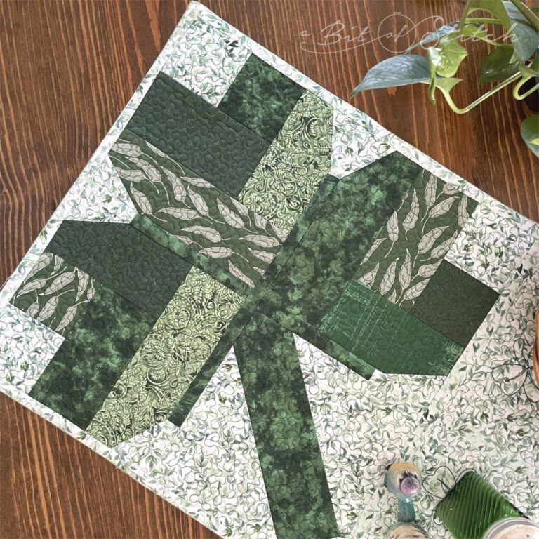 Scrappy Shamrock Stem - A Bit of Stitch