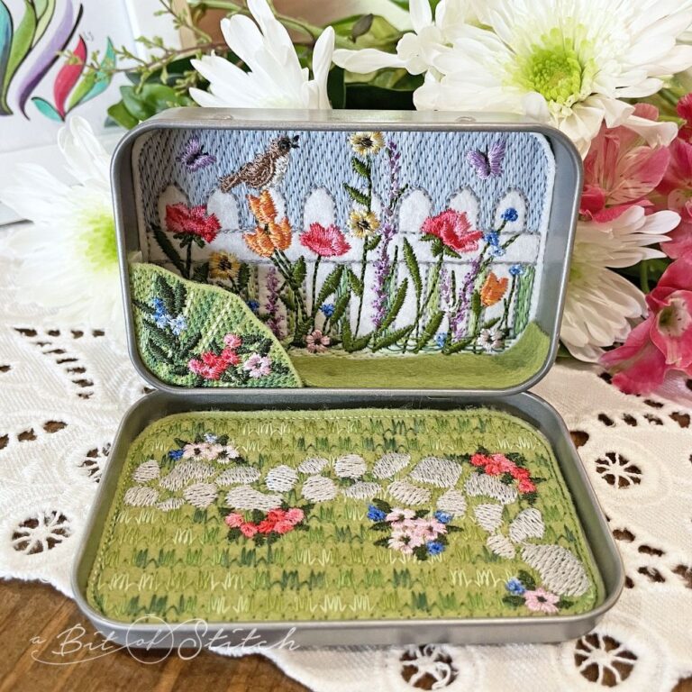 Spring Treasure Tin - A Bit of Stitch