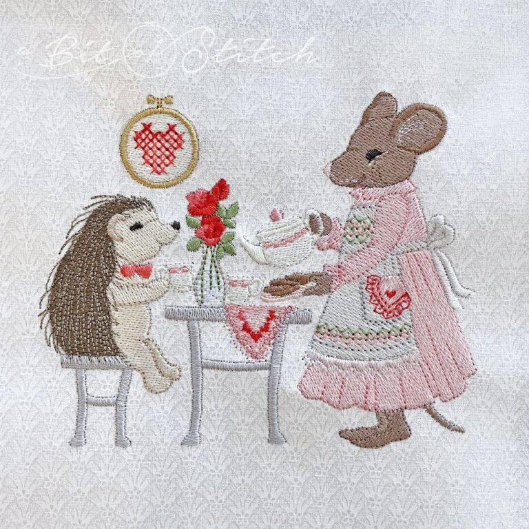 Miss Mouse Serves Tea - A Bit of Stitch