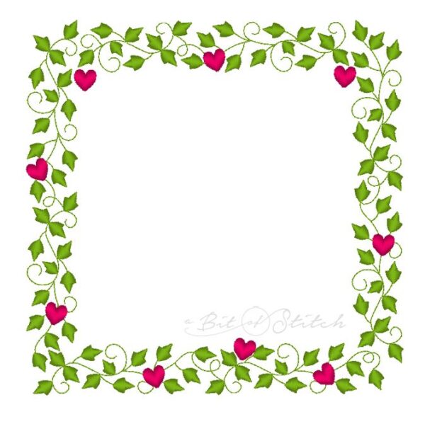 Sweetheart Ivy Frame - A Bit of Stitch